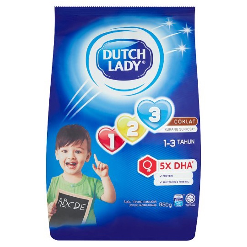 Dutch Lady 123 850g (Biasa/Coklat/Madu) | Shopee Malaysia