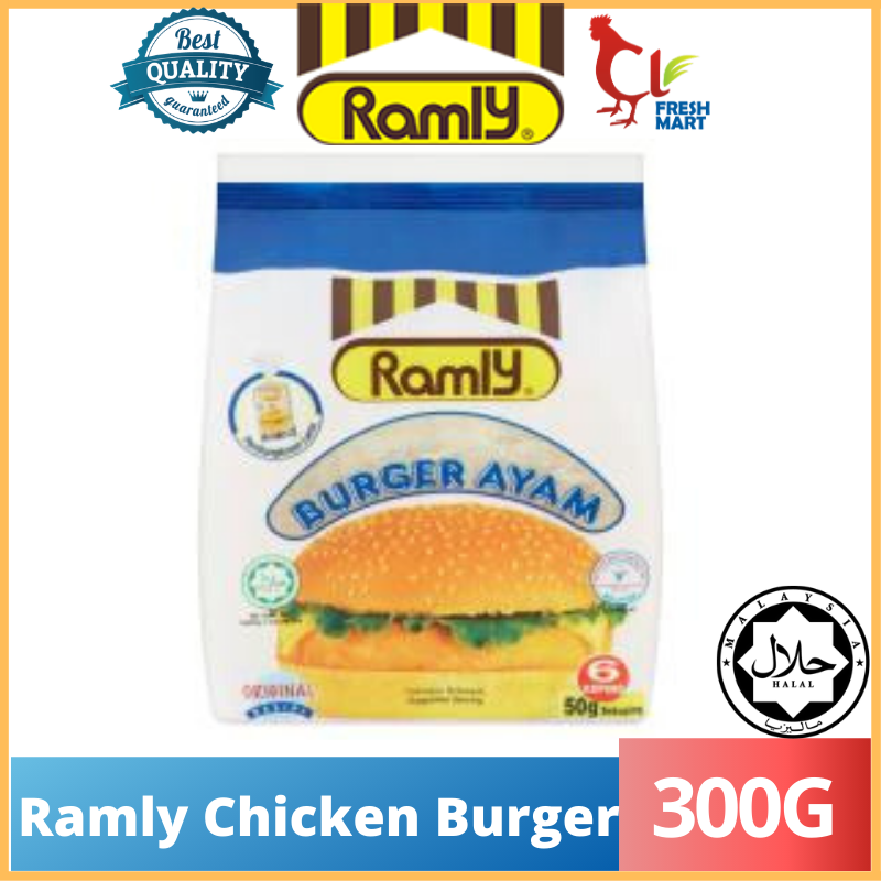 Original Chicken Burger Ramly (300g) 50g/6pcs