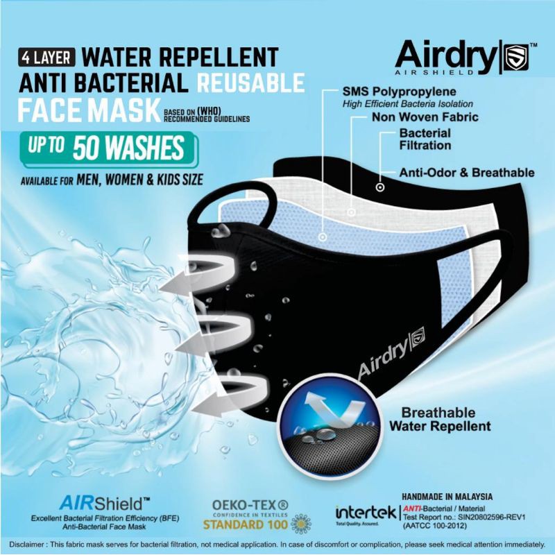 Airdry Face Mask (NewVersion*) | Shopee Malaysia