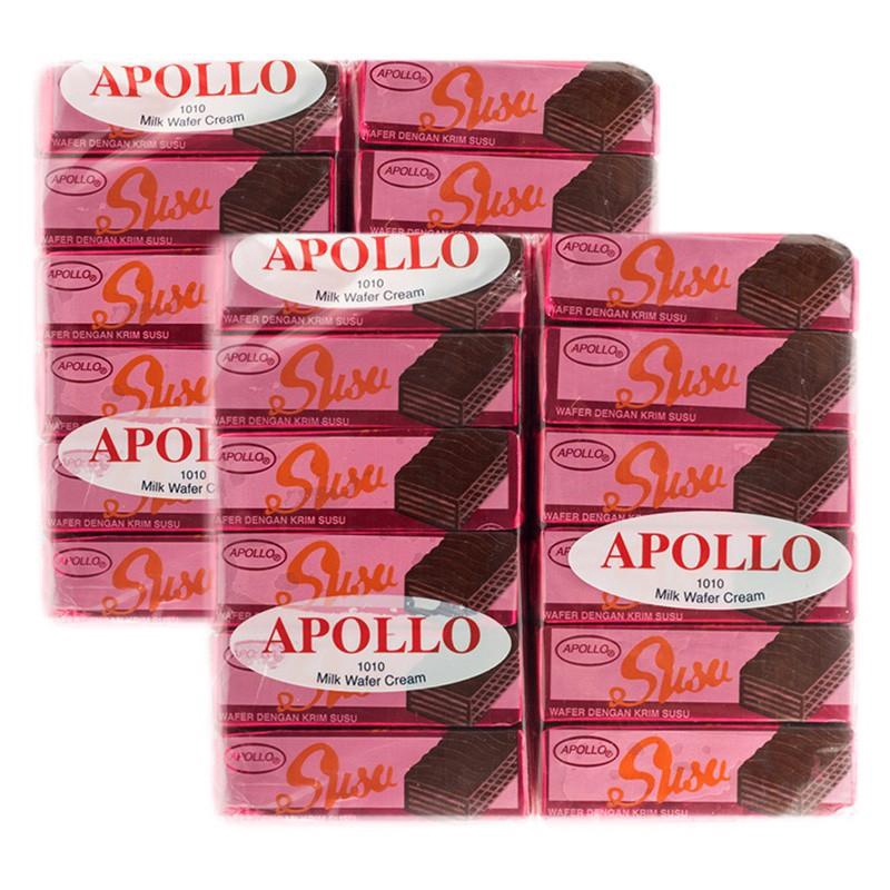 48 Pieces 1010 Apollo Milk Chocolate Wafer Susu HALAL (LOCAL READY ...