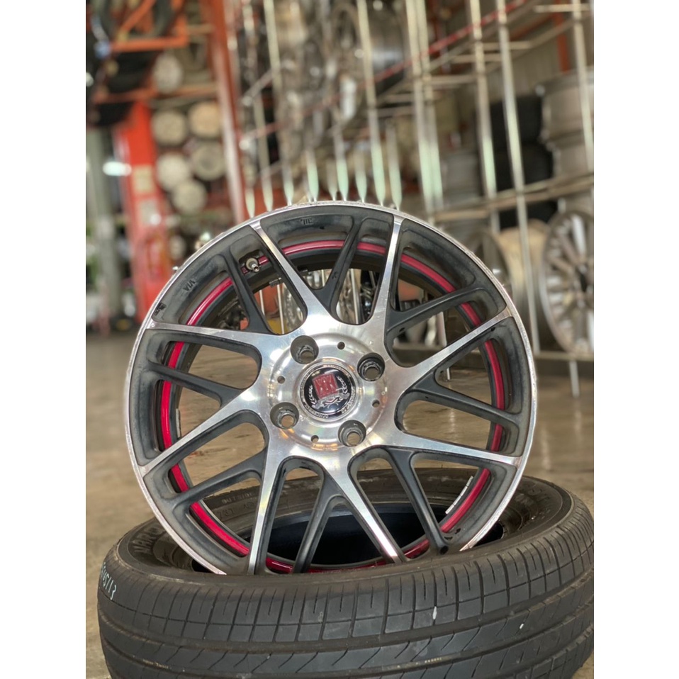 Used 15 Inch Concept CK Rim (Black & Red) | Shopee Malaysia