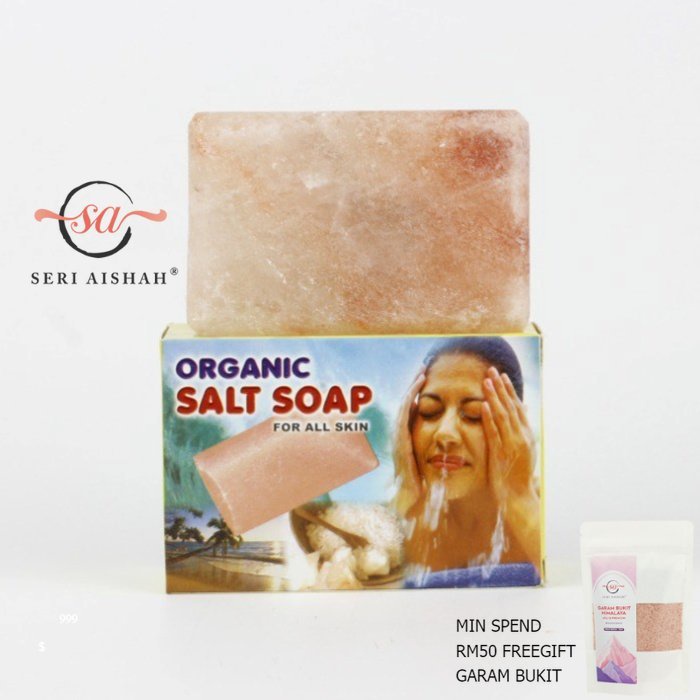 SERI AISHAH Sabun garam bukit organik 100% asli Organic himalaya salt ...