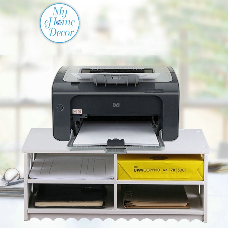 DIY printer elevated file A4 paper desktop storage rack multilayer ...