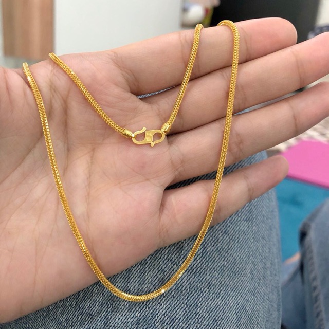 Rantai Leher Emas Tulin Tulang Belut Padu GDora 916 | Shopee Malaysia