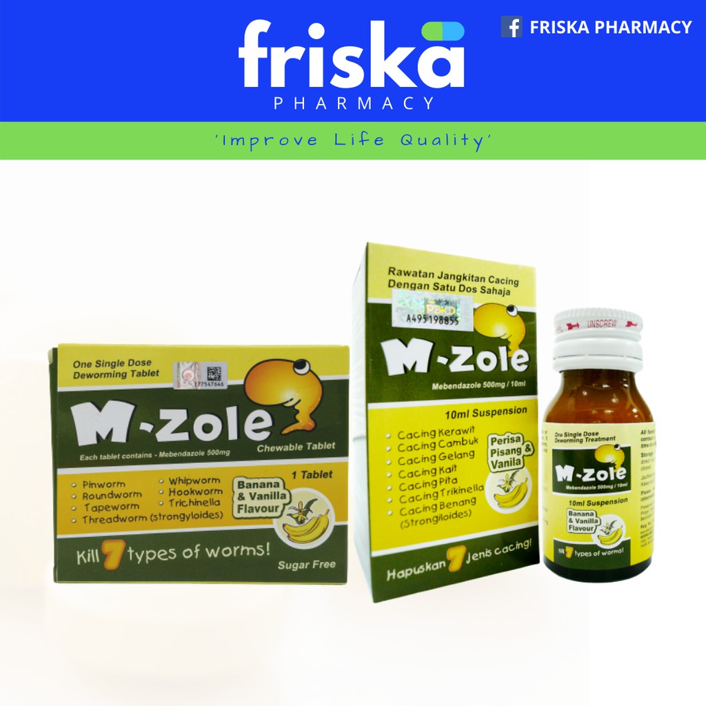 Winwa M-Zole Suspension 500mg(10ml) / Tablet (1's) | Shopee Malaysia