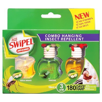 PEK JIMAT SWiPEL INSECT REPELLANT COMBO PACK x 3 AIR FRESHNER BY AFY ...