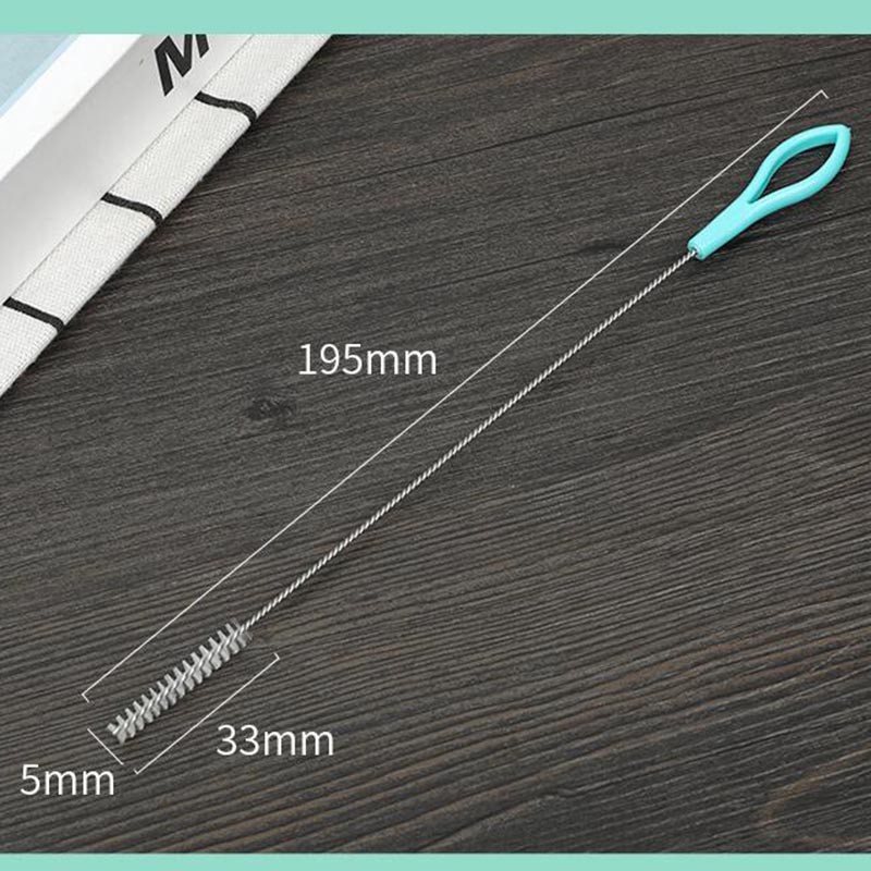 Stainless Straw Brush Straw Brush Bottle Brush berus kecil cuci straw ...