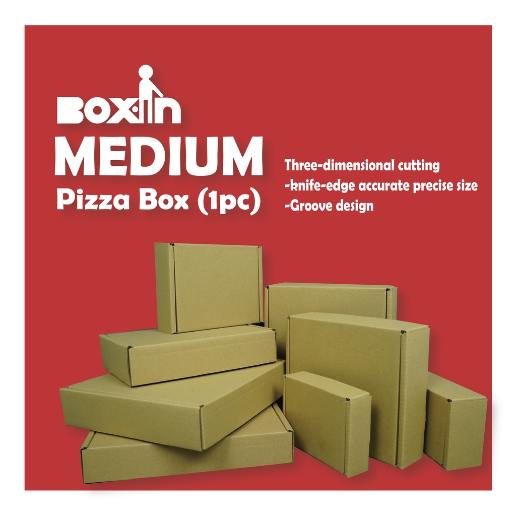 Medium Pizza Box / Box / Packaging Box / Storage Box / Kotak / House ...