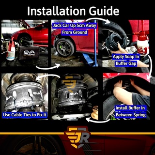 Universal EVA Coil Spring Buffer Spring Myvi Perodua Ativa Proton X50 ...