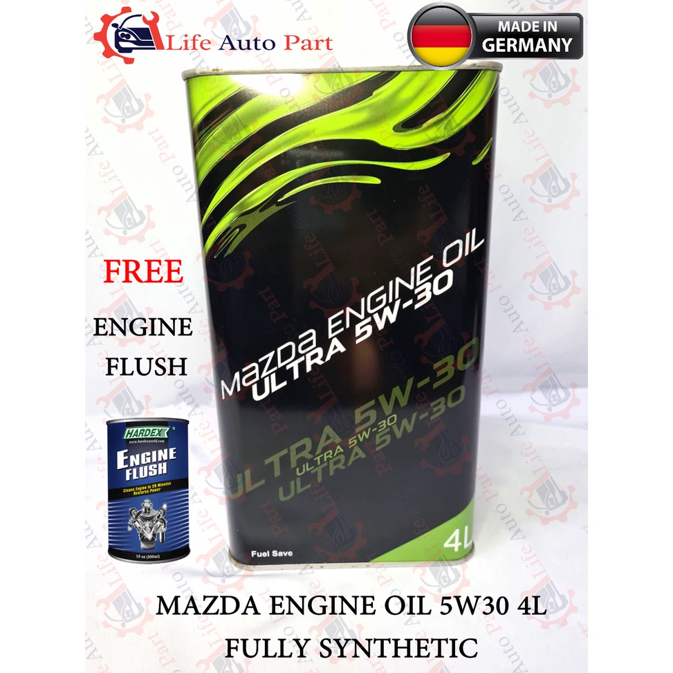 MAZDA ENGINE OIL 5W30 FULLY SYNTHETIC 4L (Made In Germany) | Shopee ...