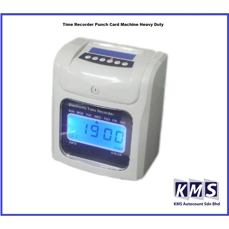 Time Recorder Punch Card Machine Heavy Duty | Shopee Malaysia