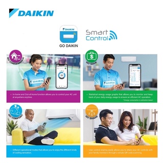 DAIKIN 1HP / 1.5HP / 2HP / 2.5HP / 3HP Non Inverter Air Conditioner (FTV-P R32) Penghawa Dingin ...