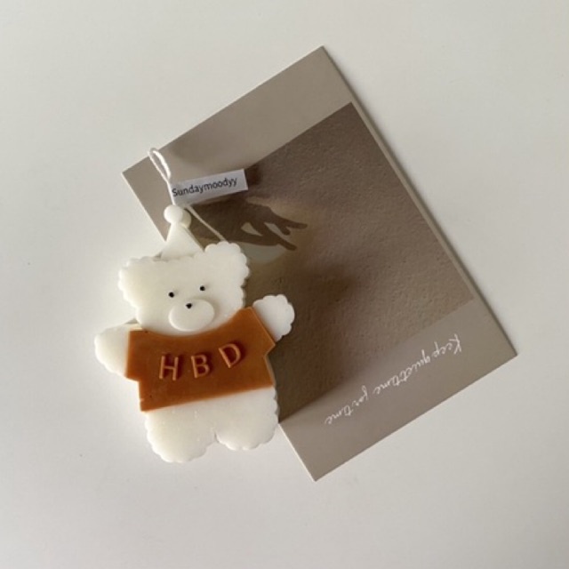 HBD bear candle | Sundaymoodyy | Shopee Malaysia
