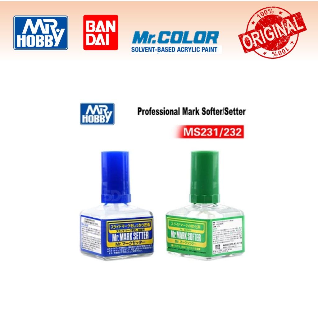 Mr Hobby Mr Mark Softer / Mark Setter / Decal / Waterslide Decal Gundam ...