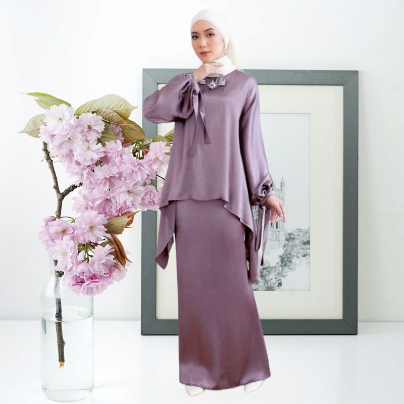 BAJU KURUNG MAUVE BAJU KURUNG PURPLE BAJU KURUNG DUSTY BAJU RAYA BAJU ...