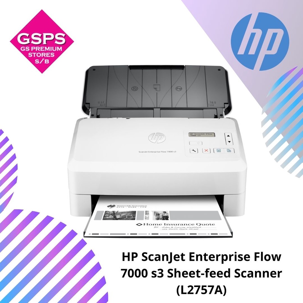 HP ScanJet Enterprise Flow 7000 s3 Sheet-feed Scanner (L2757A) | Shopee ...