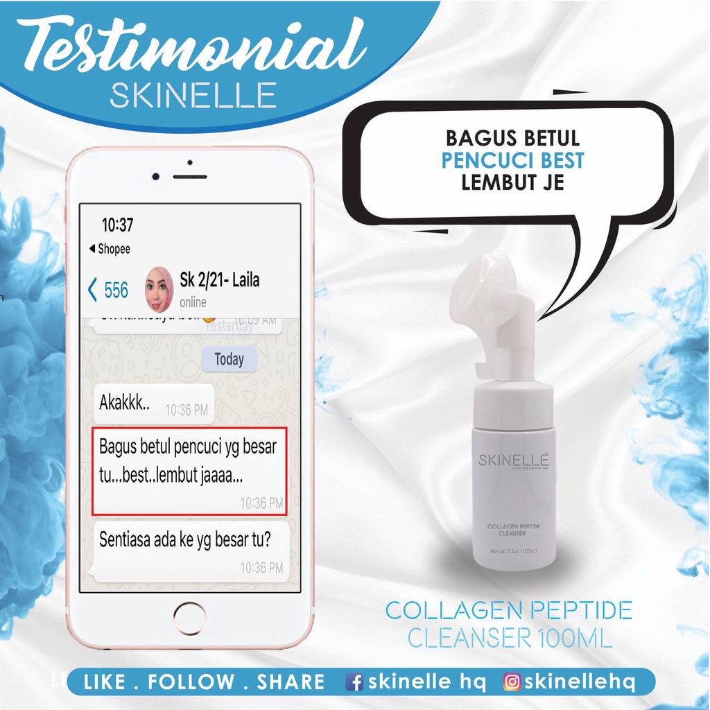 CLEANSER SKINELLE 100ML FREE POSTAGE SHIP EVERYDAY | Shopee Malaysia