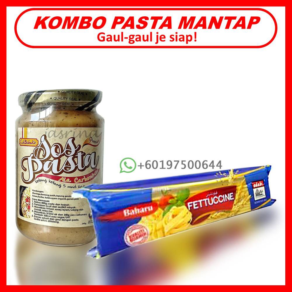 TERBARU!! Kombo Sos Pasta Carbonara dan Pasta Spageti Fettuccine Adabi ...