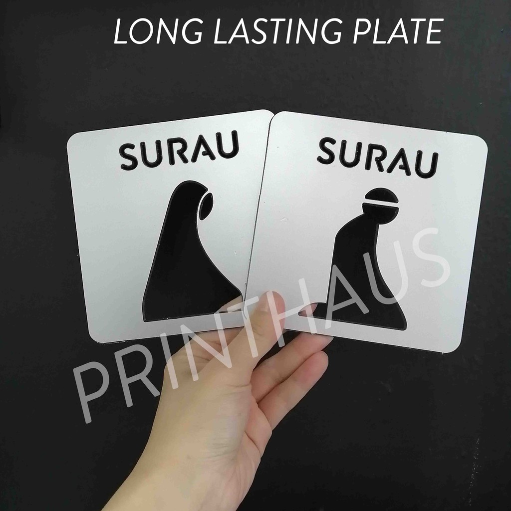 Modern ACP Surau Sign Men Women Papan Tanda Surau Lelaki Perempuan Room ...