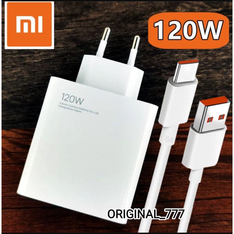 Xiaomi CHARGER TURBO CHARGER TYPE C 120W Original Adapter Orange