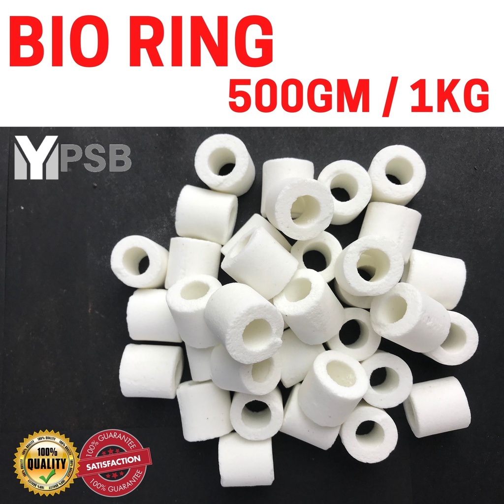 Ceramic Bio Rings 500GM Aquarium Biological Bacteria House Fish Tank ...