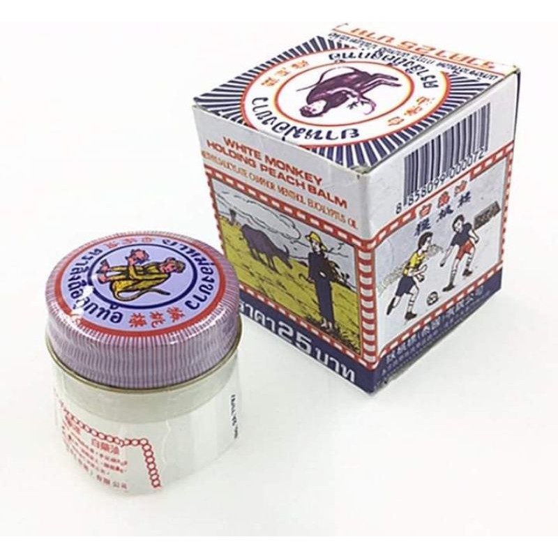🐒WHITE MONKEY HOLDING PEACH BALM🐒 | Shopee Malaysia