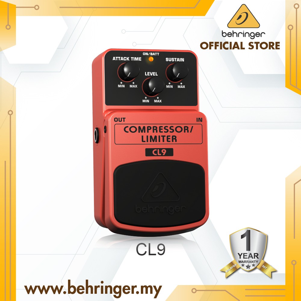 BEHRINGER CL9 Classic Compressor/Limiter Effects Pedal | Shopee Malaysia