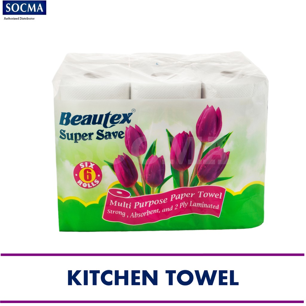 Beautex Supersave Kitchen Towel 6Rolls [1] | Shopee Malaysia