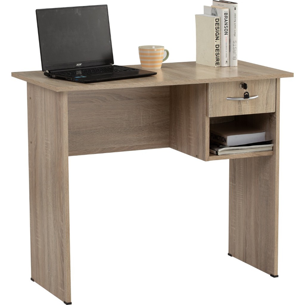 JUDY 3 FEET STUDY DESK IN 25MM MELAMINE TOP JUDY 90CM | New PGMall