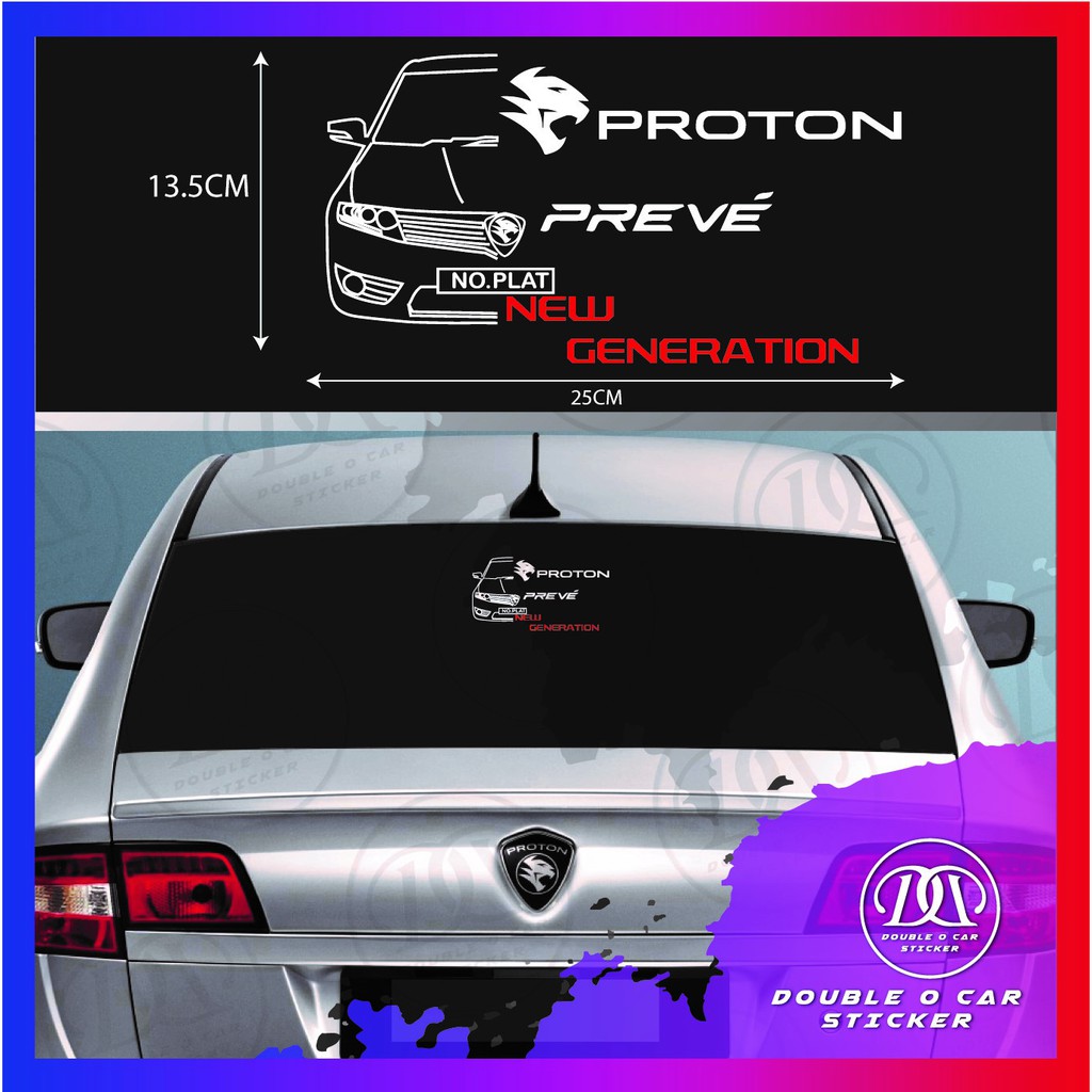 [Ready Stock]Proton Preve new generation shape&words sticker KI00287(PM ...