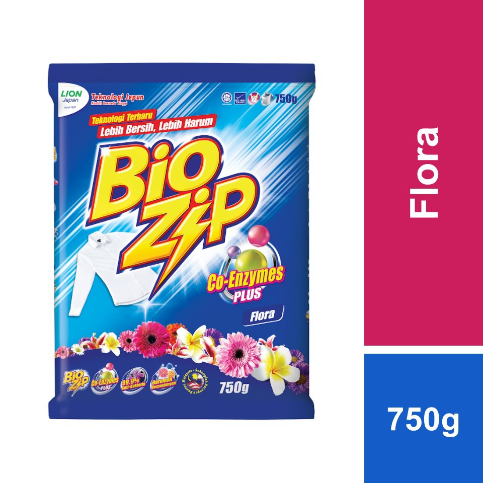 Bio Zip Flora Powder Detergent 750g | Shopee Malaysia