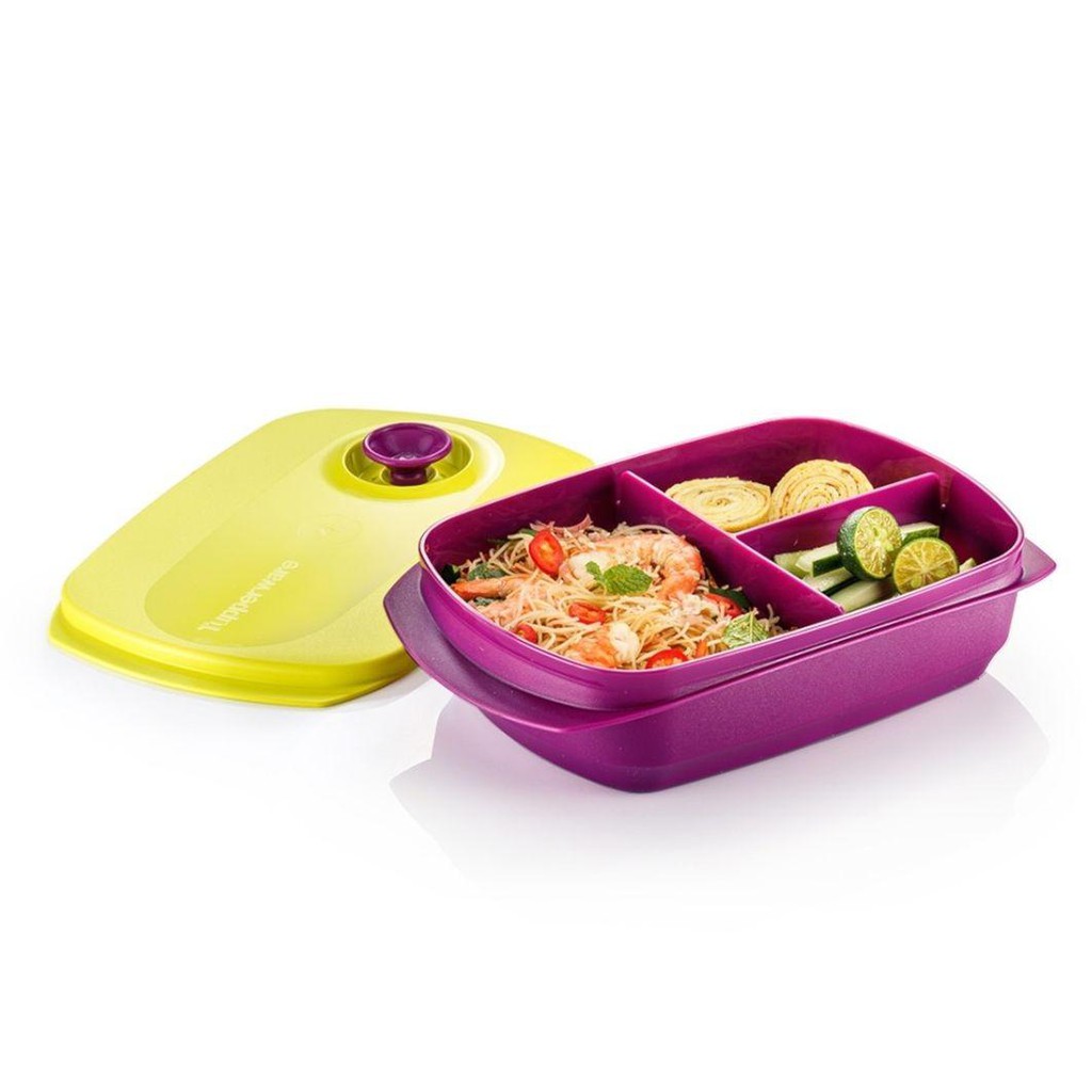 LUNCH BOX TUPPERWARE MICROWAVEABLE / Bekas bekal makanan food container ...