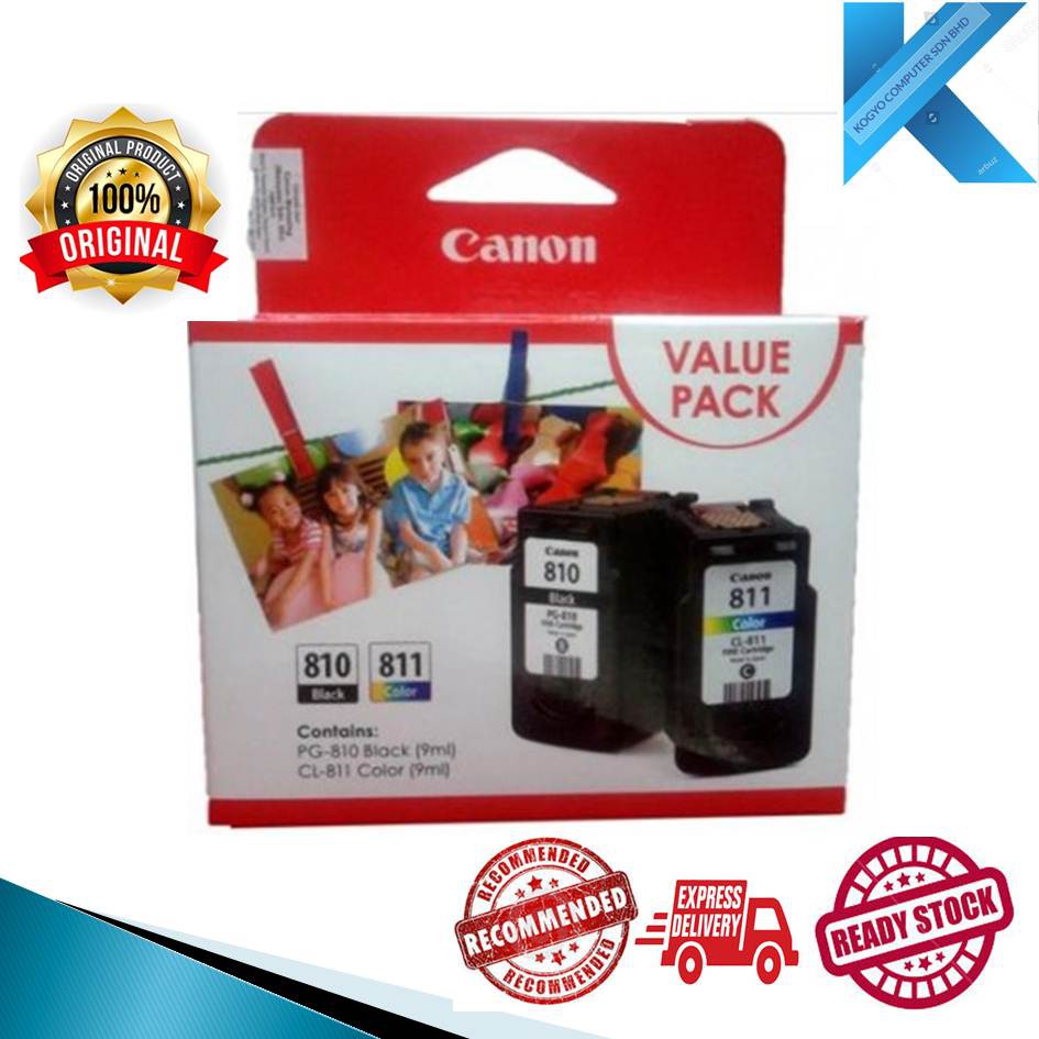 Canon PG-810 + CL-811 Ink Cartridge ( Value Pack ) | Shopee Malaysia