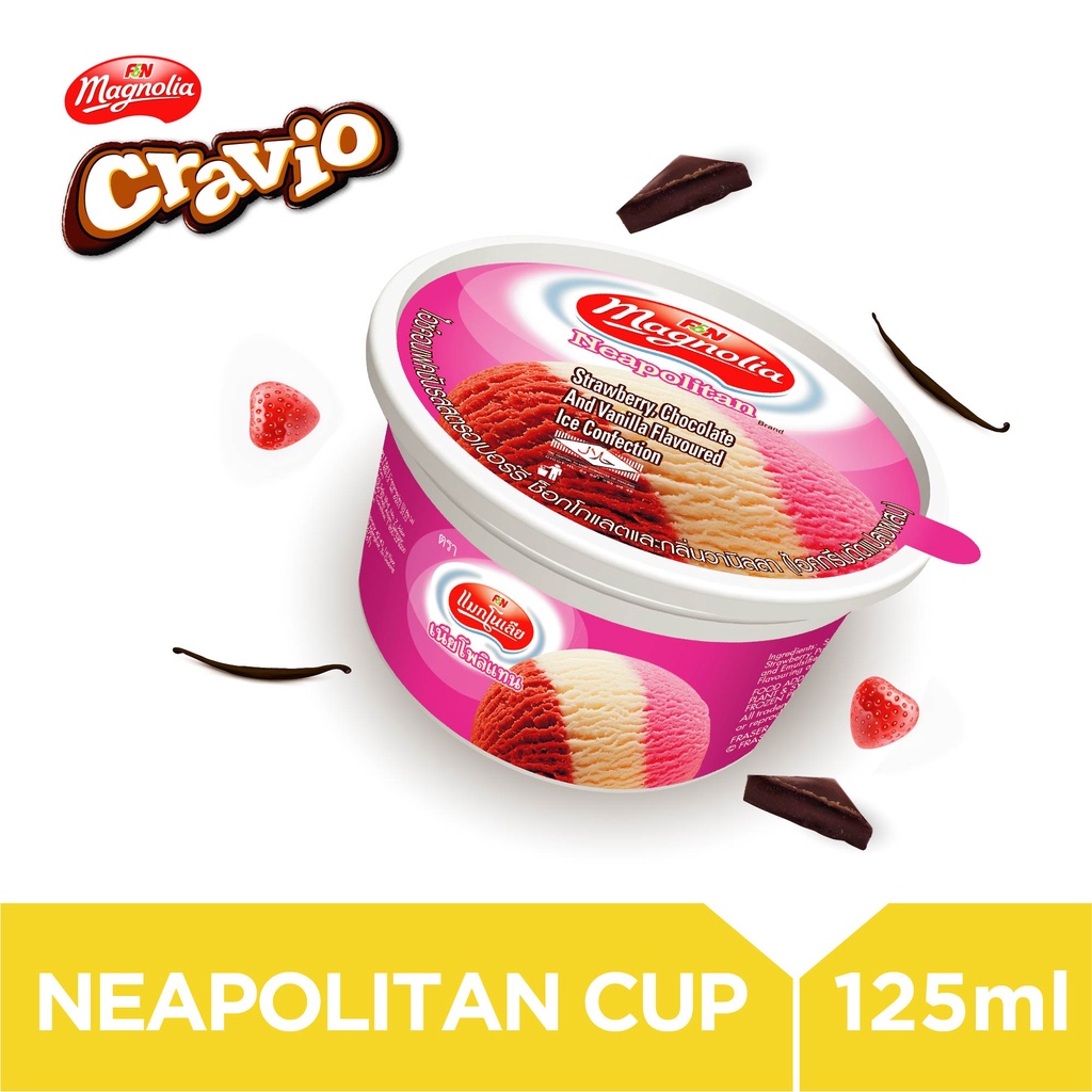 Magnolia Cravio Neapolitan Cup (10 cups, 145ml each) | Shopee Malaysia