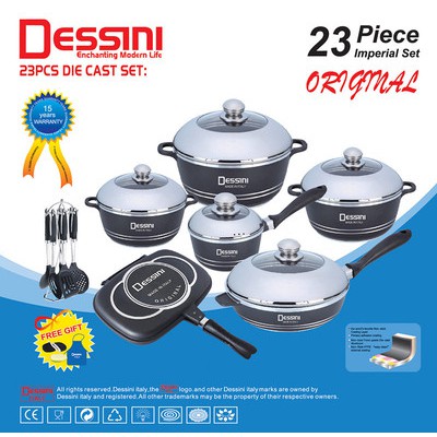 READY STOCK 23 pcs Set Dessini Cookware Set | Shopee Malaysia