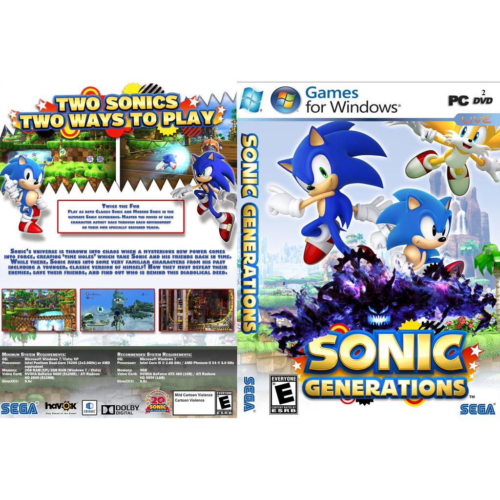 Sonic Generations PC GAME [Offline] | Shopee Malaysia