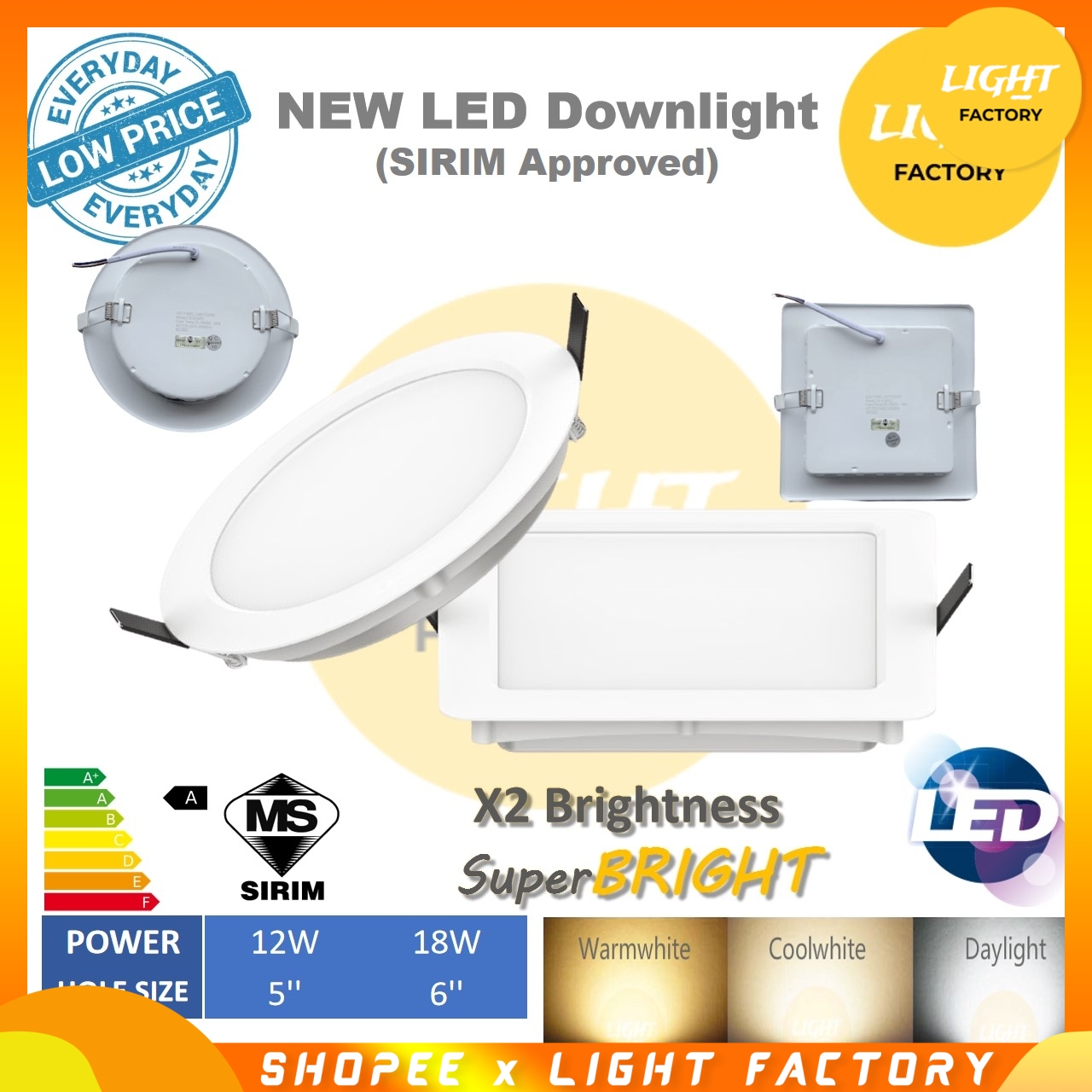 [SIRIM APPROVED] LED Downlight with SIRIM APPROVED LED Recess Downlight ...