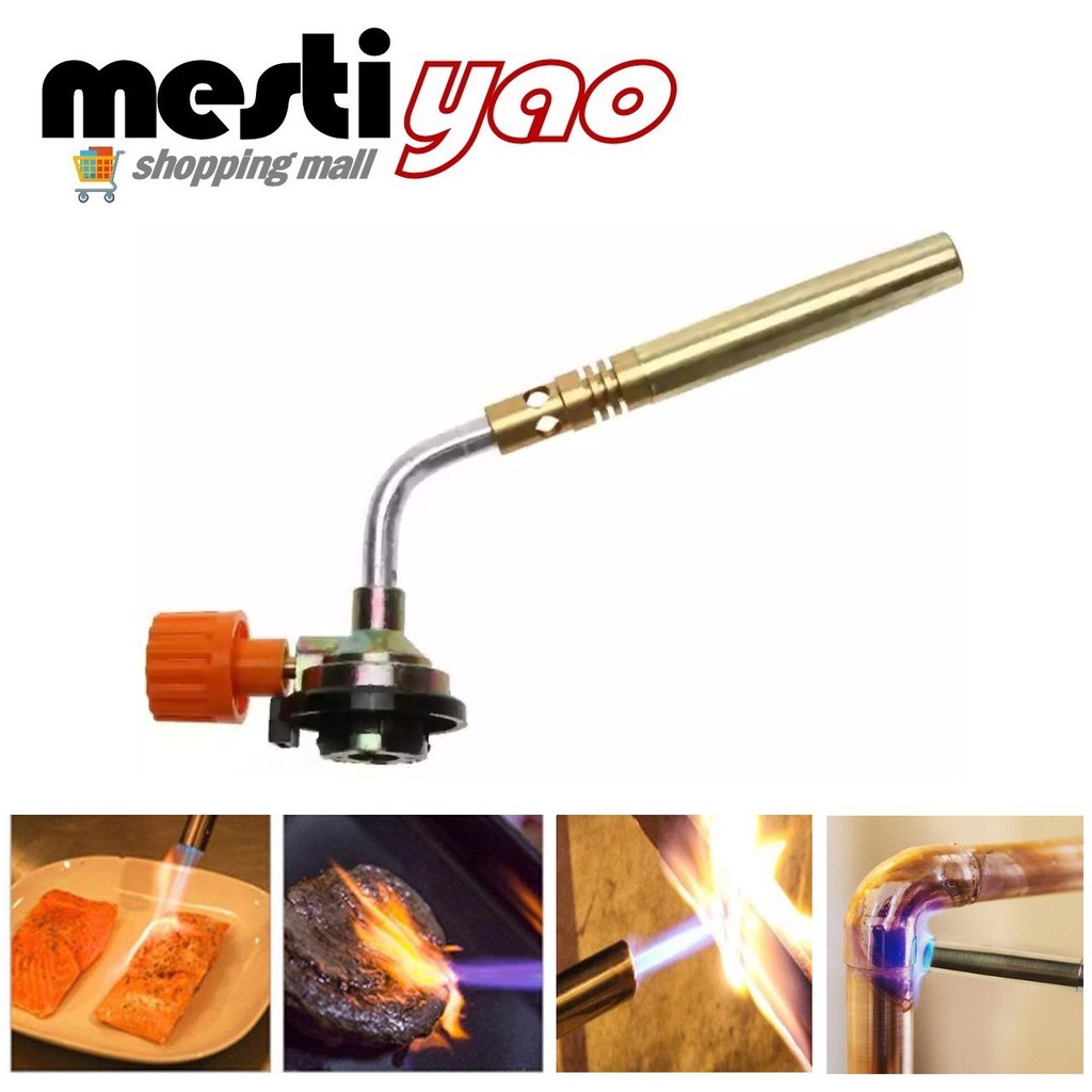 Gas Torch Gas Burner Brazing Blowtorch Welding Fire Maker Tool+Rods ...