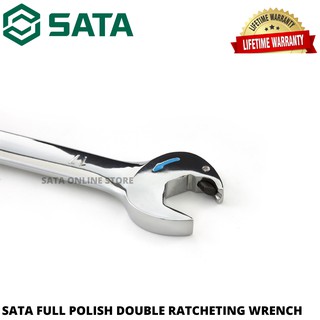 SATA FULL POLISH DOUBLE RATCHETING WRENCH / SPANNAR RATCHET / SPANNAR ...