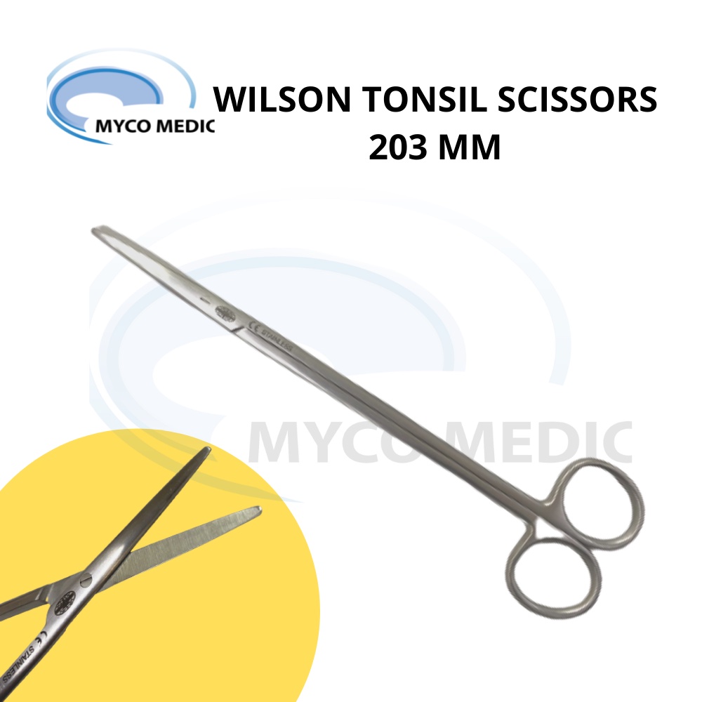 WILSON TONSIL SCISSORS 203 MM | STAINLESS STEEL | STRAIGHT | Shopee Malaysia