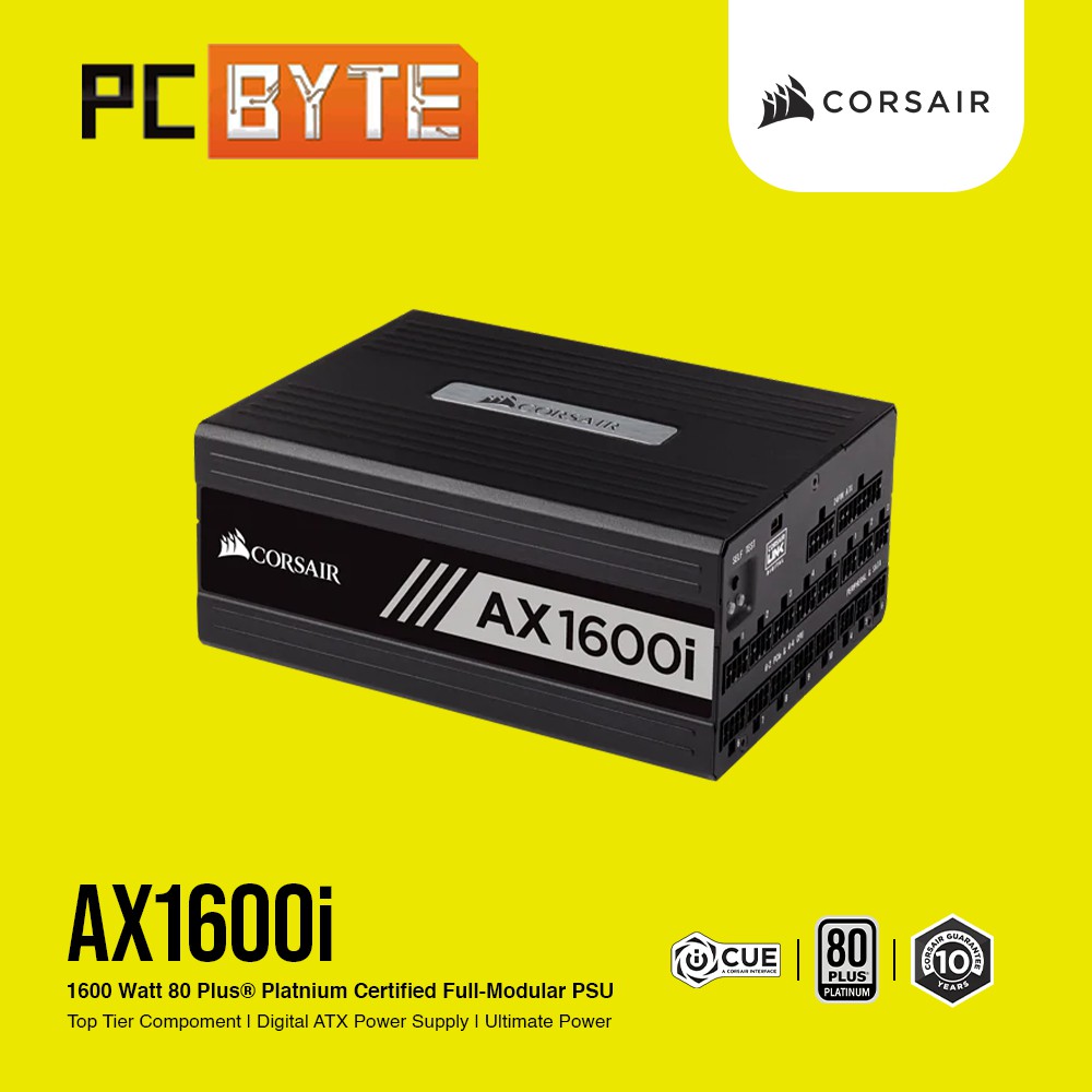 Corsair AX1600i Digital ATX Power Supply Fully-Modular PSU (1600W) | Shopee Malaysia