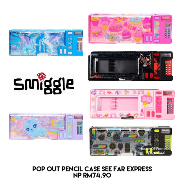 Smiggle Pencil Case Pop Out See Far Express Collection | Shopee Malaysia