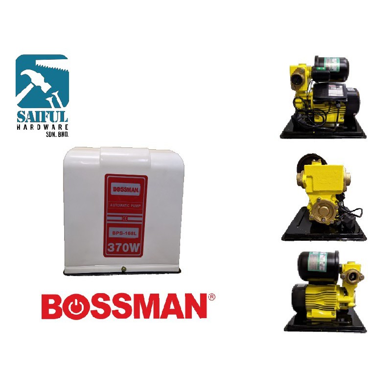 0.5HP 370W AUTOMATIC BOOSTER WATER PUMP - BOSSMAN / PAM AIR | Shopee ...