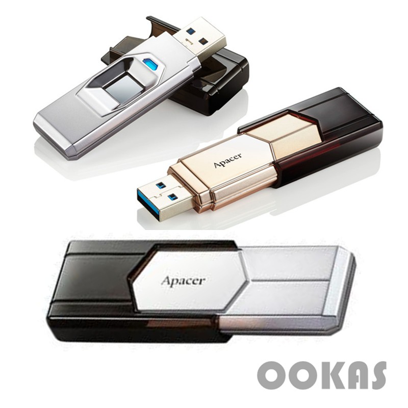 Apacer USB 3.0 Premium Flash Drive Fingerprint Pendrive (32GB x 64GB ...