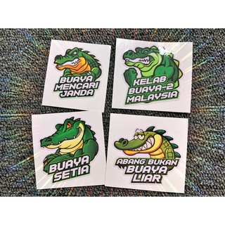 Sticker buaya darat mencari janda Lacoste NEW 2022 | Shopee Malaysia