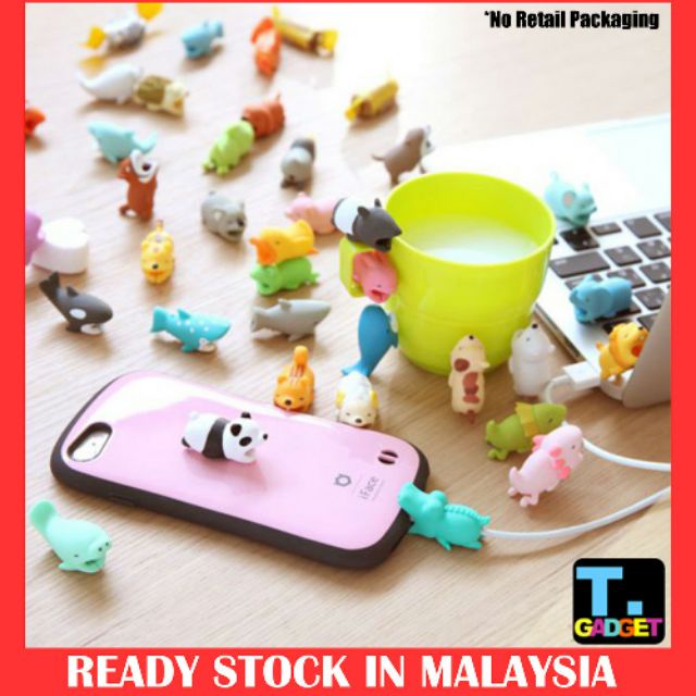 (01-20) Anti-break Data Cable Bite Protector Winder Phone samsung asus ...