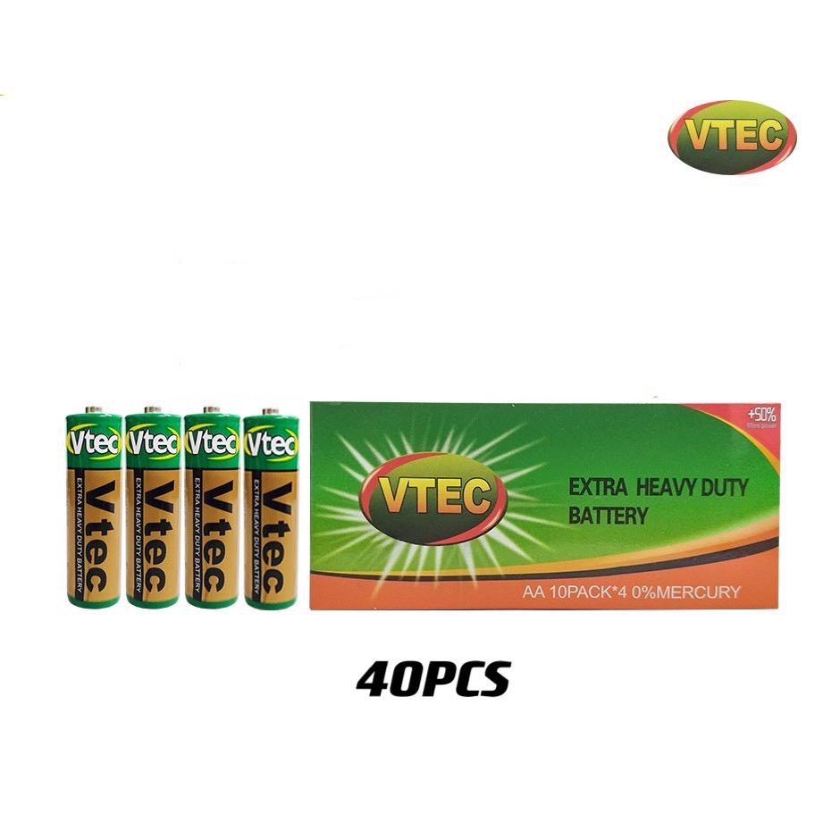 VTEC EXTRA HEAVY DUTY BATTERY AA 1.5V (1PACK 4PCS) | Shopee Malaysia