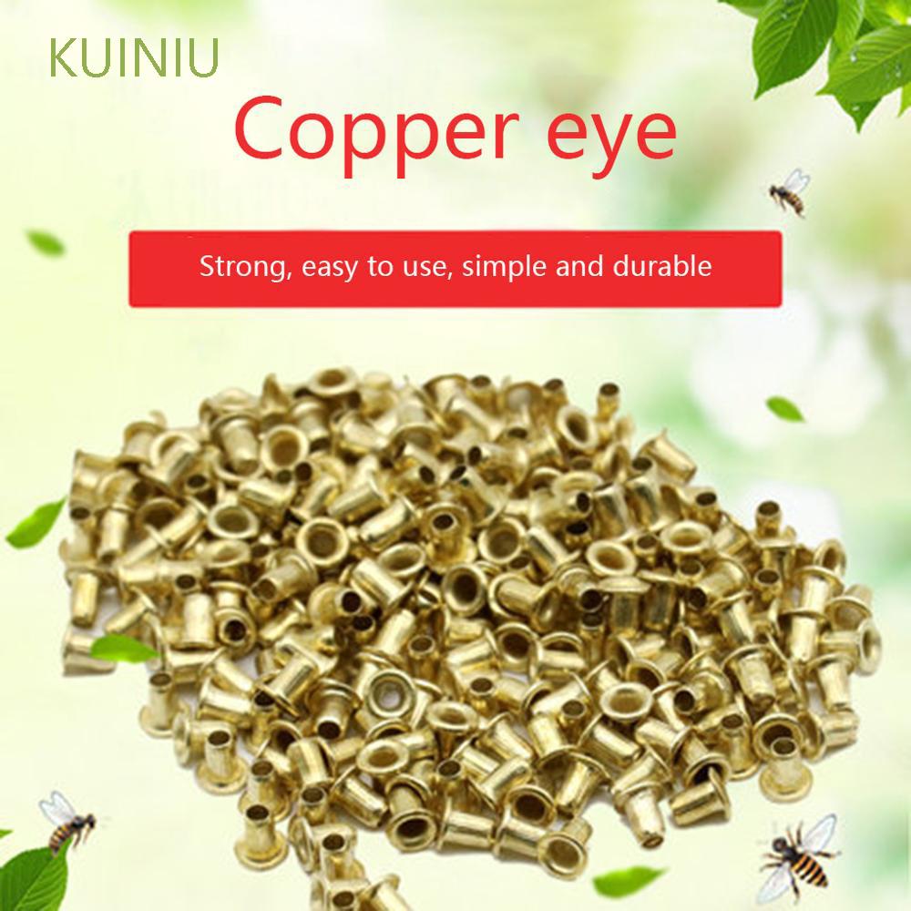 KUINIU Plating Nest Box Copper Eyes Apiculture Beehive Frame Eyelet Bee ...