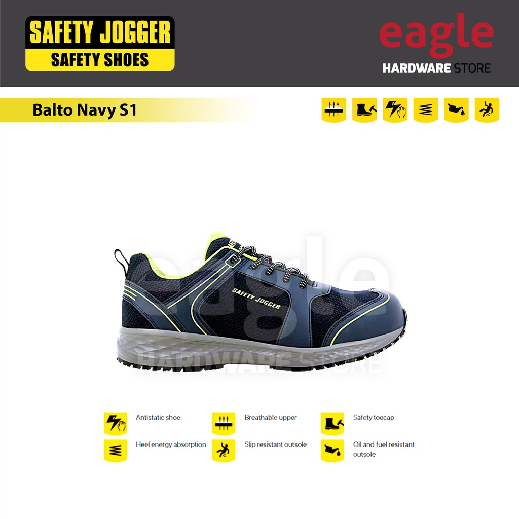 Safety Jogger Balto Navy Safety Shoe | Shopee Malaysia
