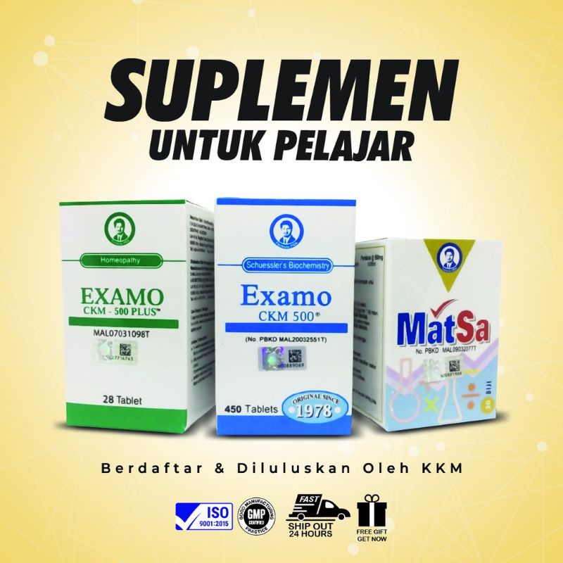 EXAMO SUPPLEMENT UNTUK PELAJAR | Shopee Malaysia